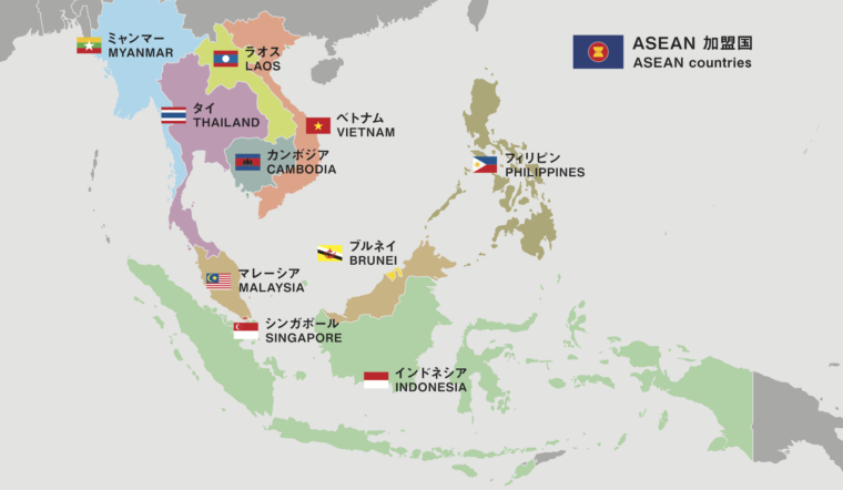 ASEAN Map | Japan Foundation, Phnom Penh Liaison Office